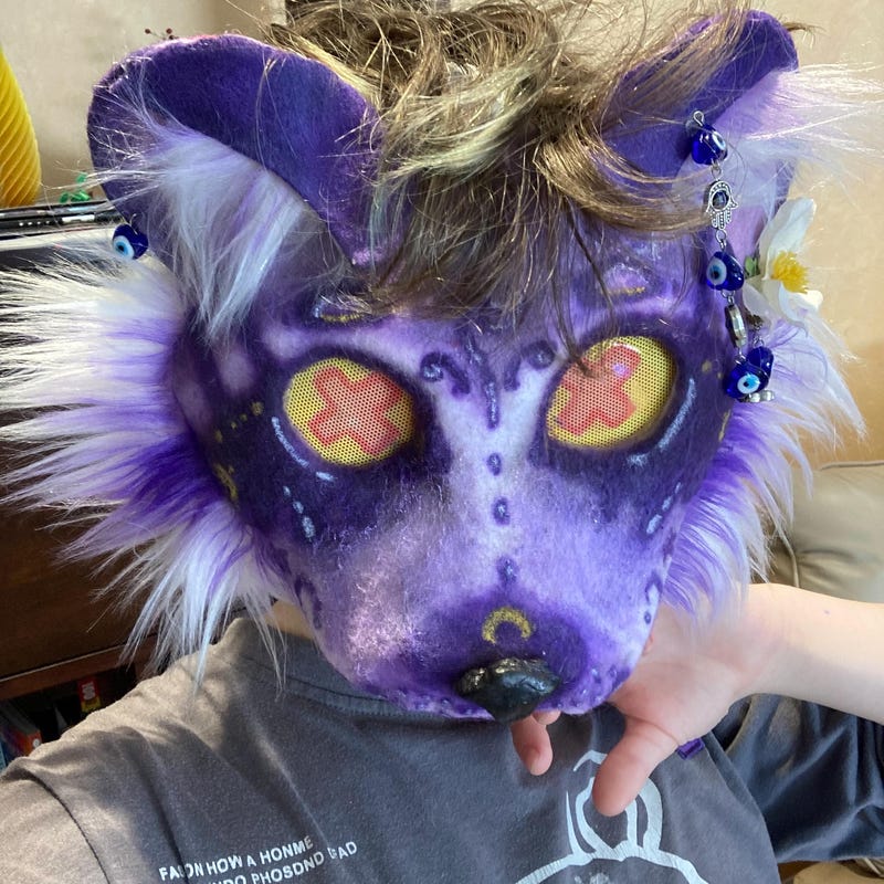Therian Raccoon Mask - Etsy
