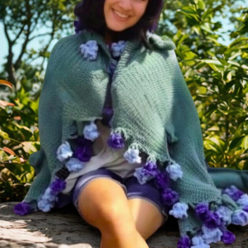 Flower Bouquet Blanket Crochet Pattern | Crochet Flower Blanket Pattern ...