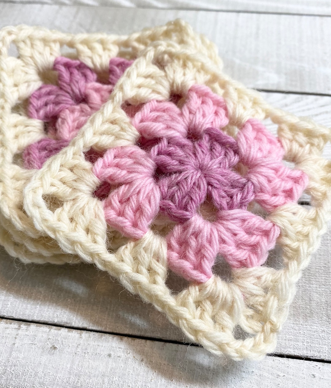 Traditional Granny Square Crochet Pattern, 3 Color Grannie Square, PDF ...