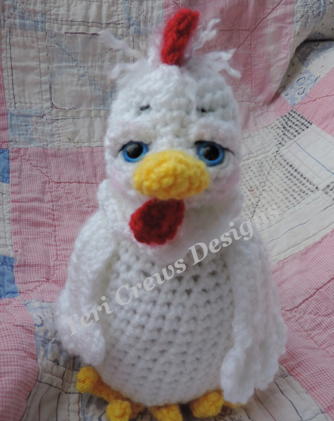 Chicken Crochet Pattern Instant Download PDF Format Crochet Pattern by ...