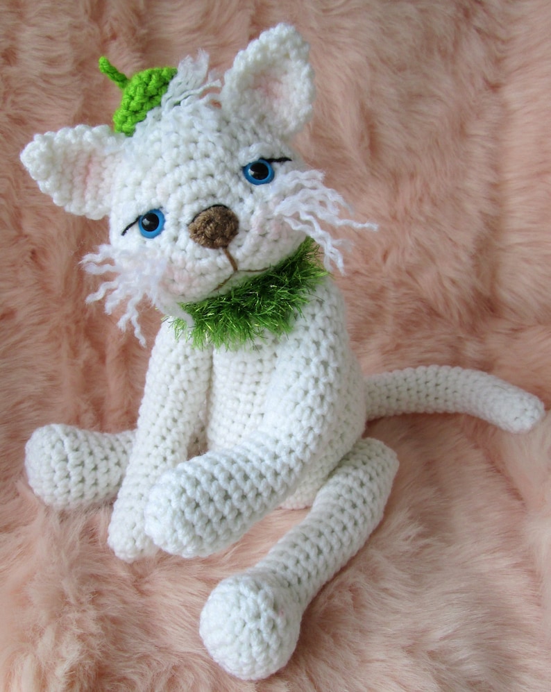 Crochet Pattern Cute Kitty Cat by Teri Crews Instant Download - Etsy