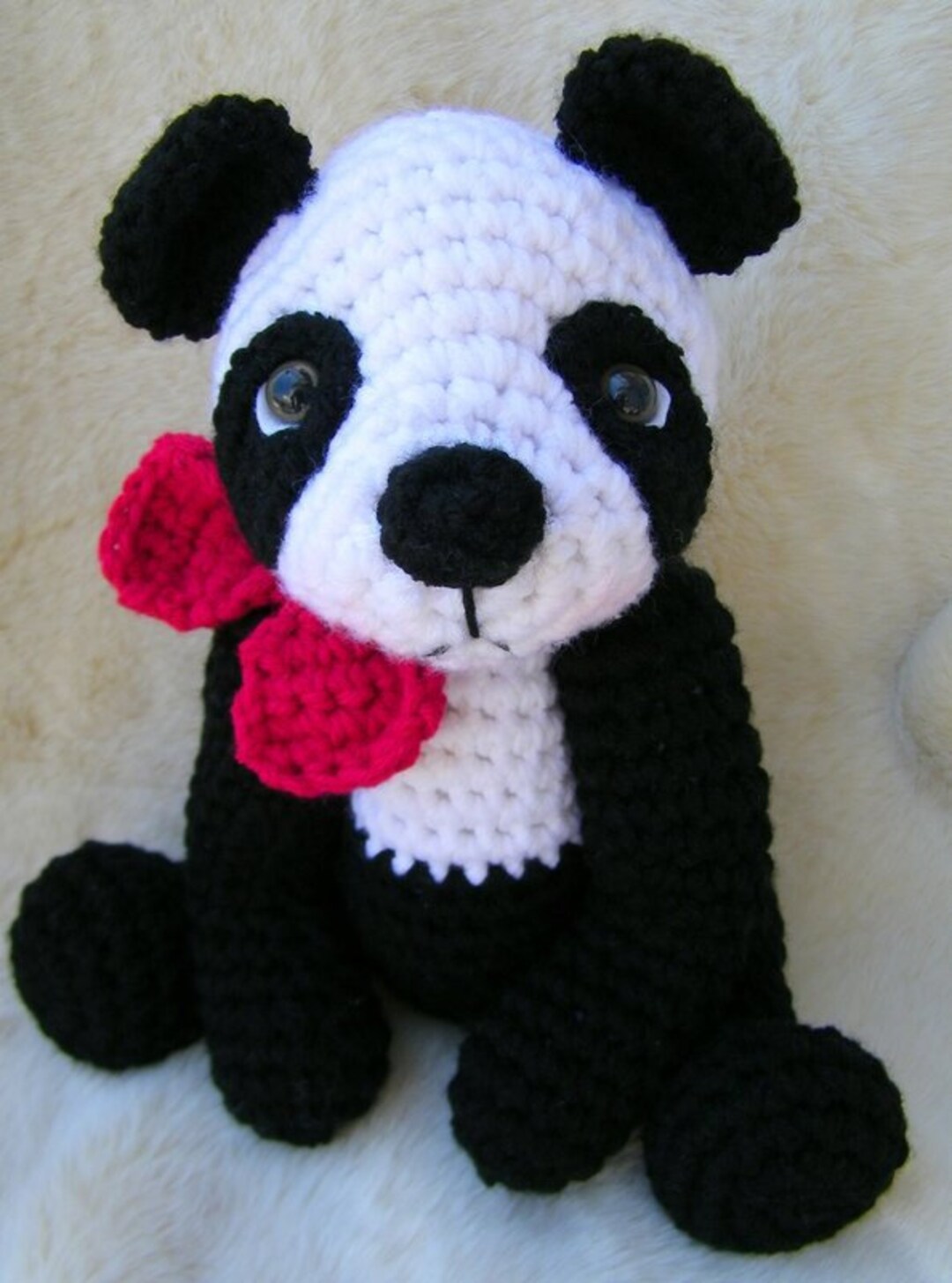 Crochet Pattern Cute Panda Bear by Teri Crews Wool and Whims Instant ...