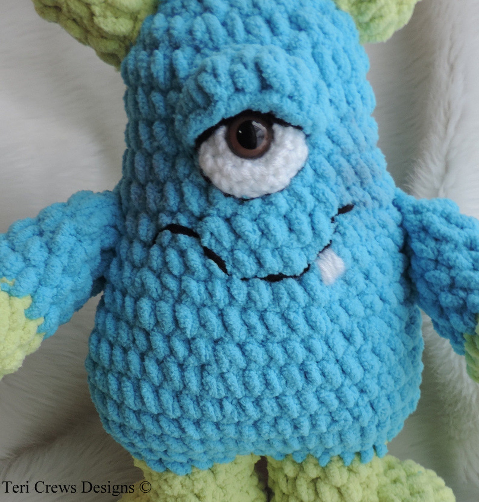 Cute Monster Crochet Pattern by Teri Crews Wool and Whims | Etsy