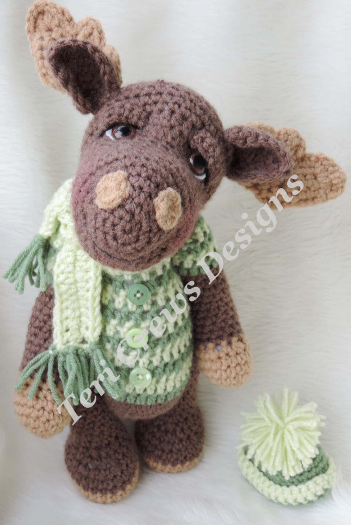 Moose Crochet Pattern Instant Download PDF Format Simply Cute - Etsy