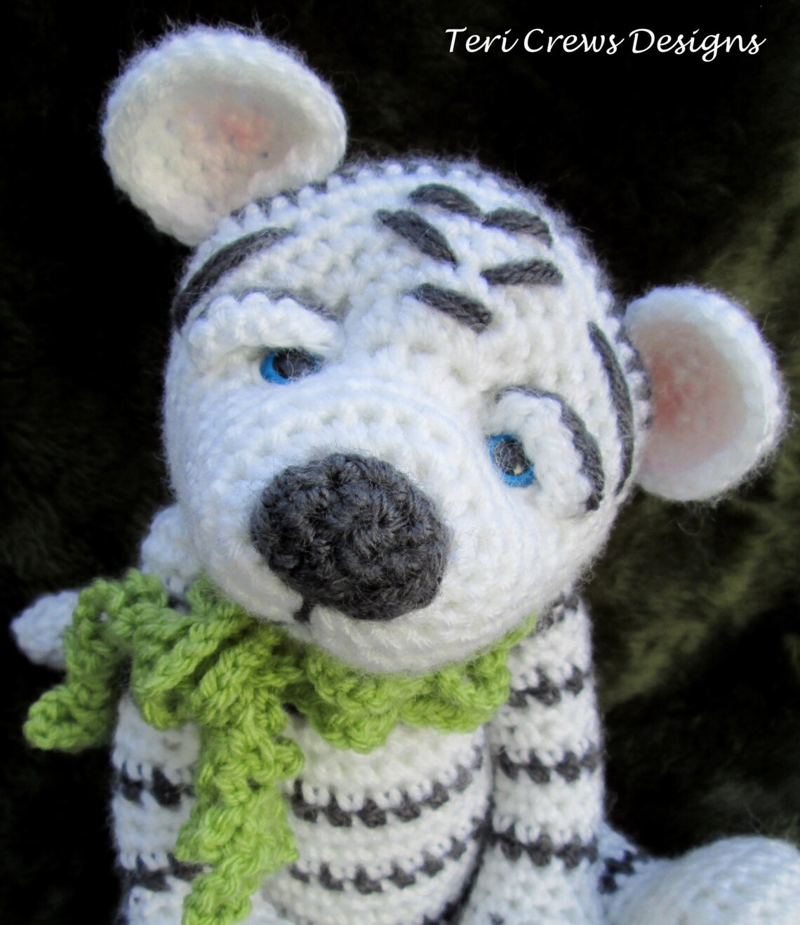 Crochet Pattern White Tiger by Teri Crews Wool and Whims | Etsy