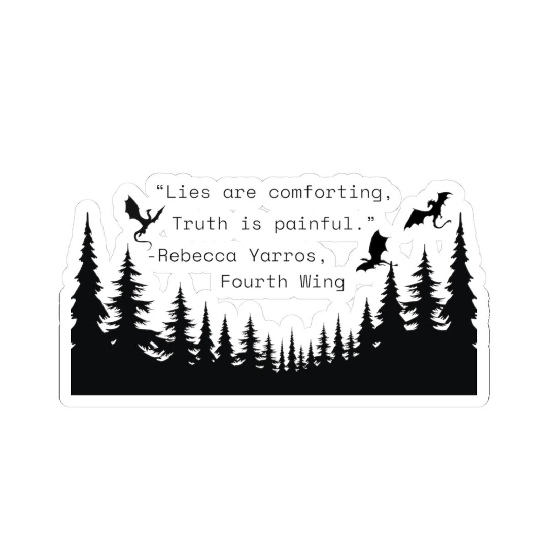 Fourth Wing Quotes, Motivational Laptop Decals, Fourth Wing Quote Art ...