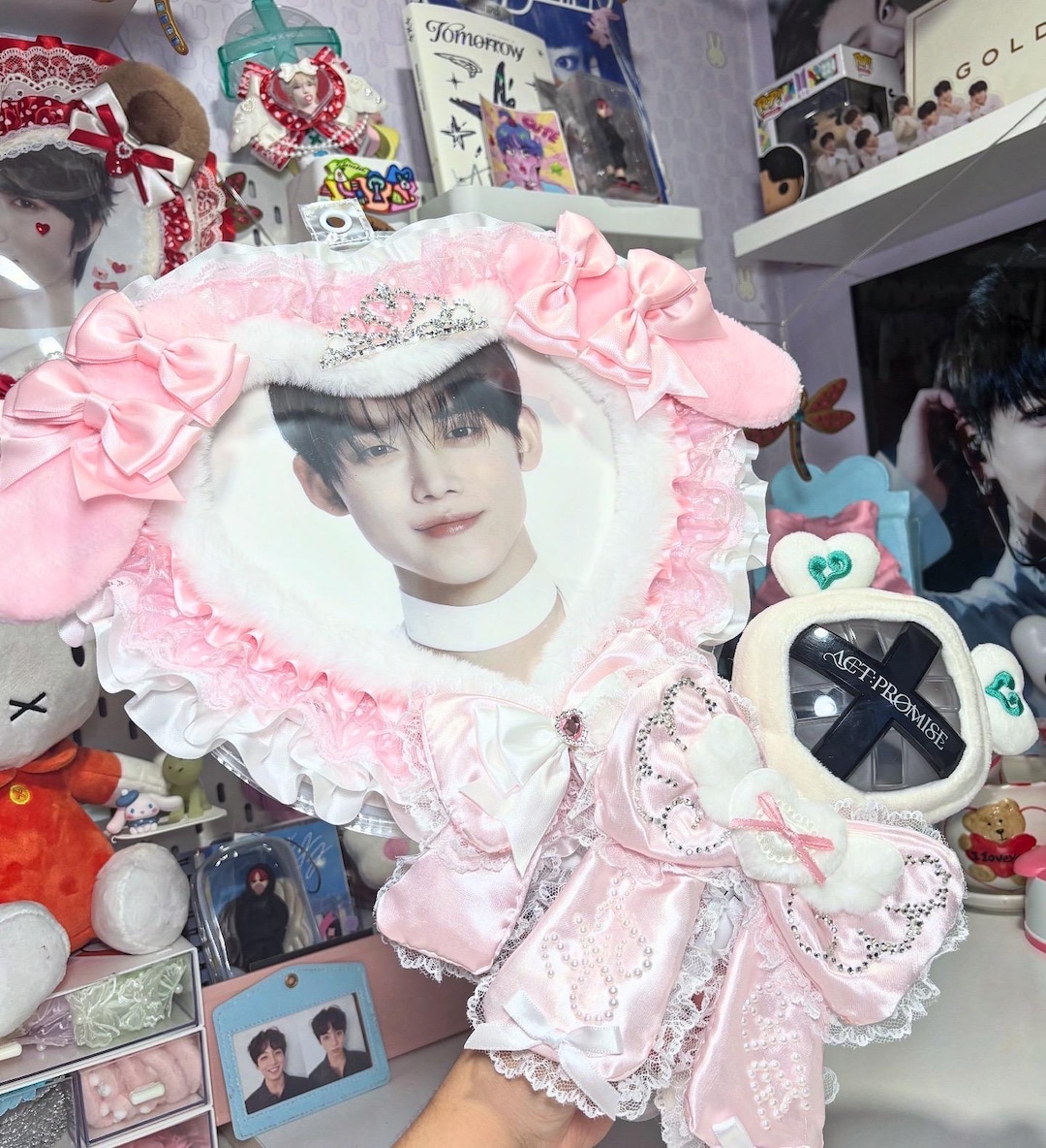 Custom Kpop Picket Cover: Bunny & Puppy Ears, PVC and Acid-free Sleeves ...