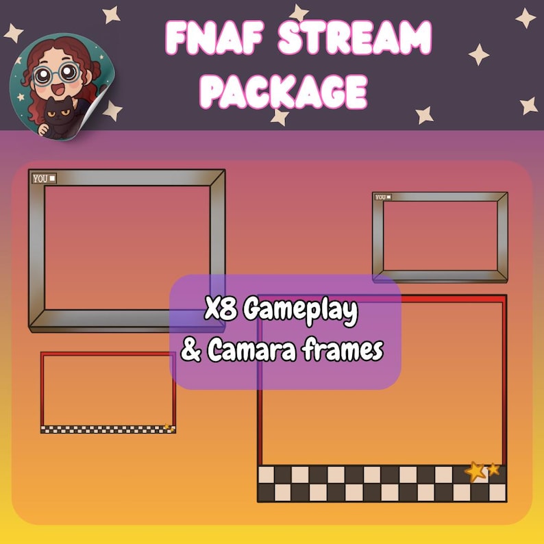 FNAF Stream Overlay Package | Animated Screens, Emotes - Etsy