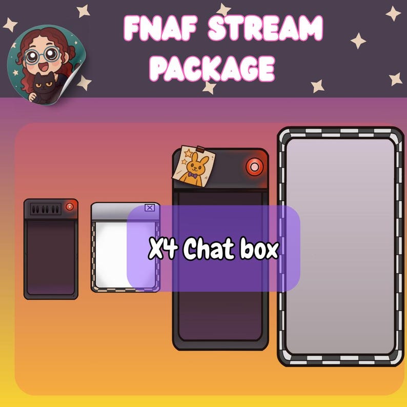 FNAF Stream Overlay Package | Animated Screens, Emotes - Etsy