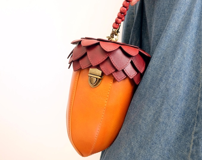 Large Acron Leather Bag - Etsy