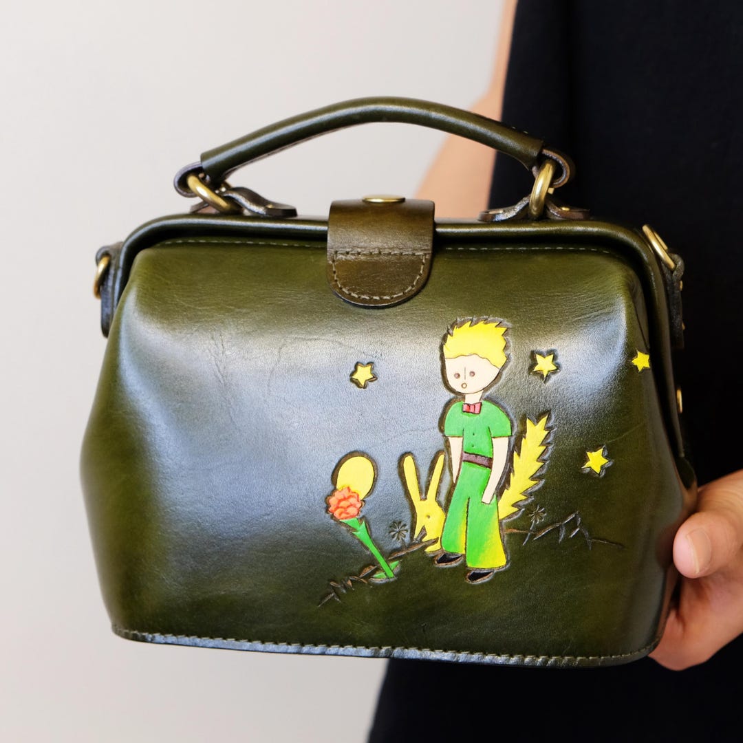 Handmade the Little Prince Tooled Leather Bag /full Grain Vegetable ...