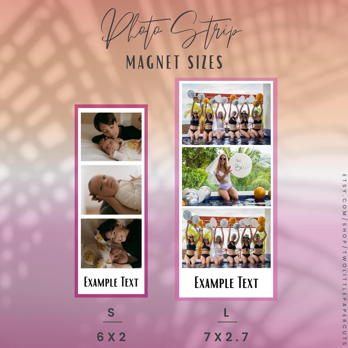 Custom Photo Strip Magnets | Photobooth Strips | Personalized Gift ...