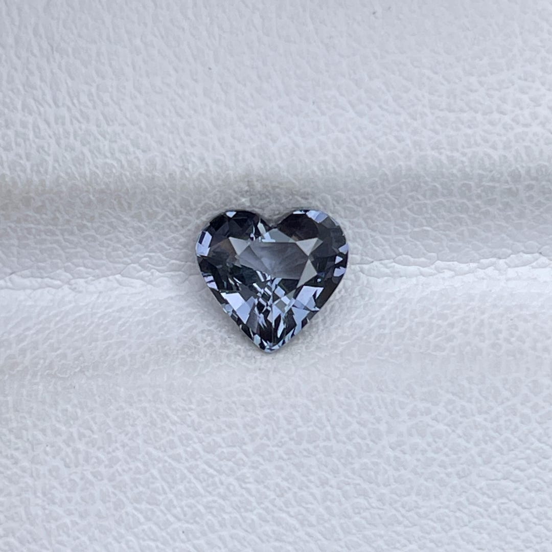 Natural Grey Spinel 1.08 Cts Heart Shape Loose Gemstone Special Gift - Etsy