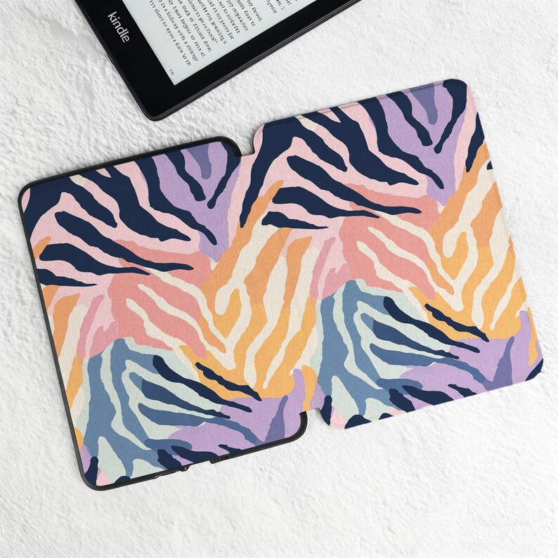 Colorful Abstract Kindle Case With Magnetic, Detachable Ereader Cover ...