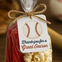 Thank You for A Great Season Baseball, Baseball Cookie Tags, Baseball ...