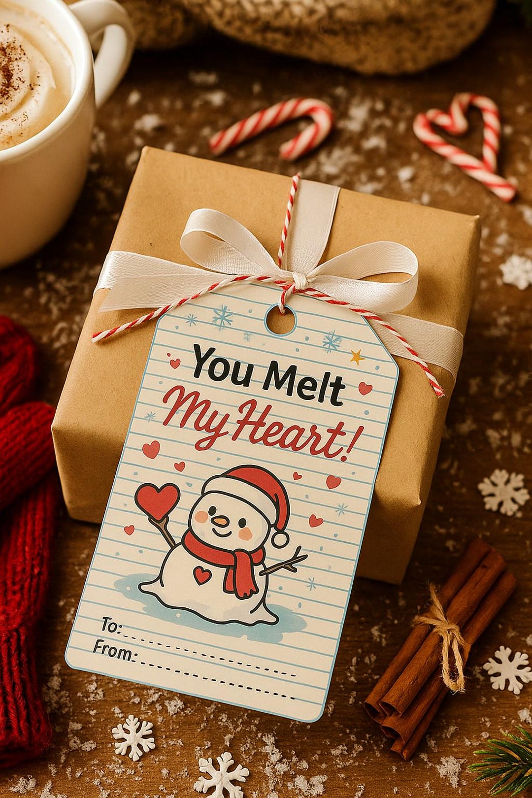 Snowman Christmas Gift Tags | Printable Holiday Treat Bag Labels ...