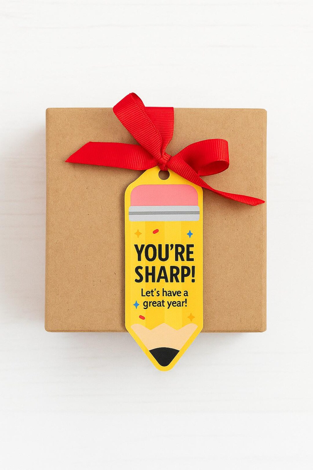 Pencil Gift Tags: "you're Sharp" Printable Back to School Favor (JPG ...