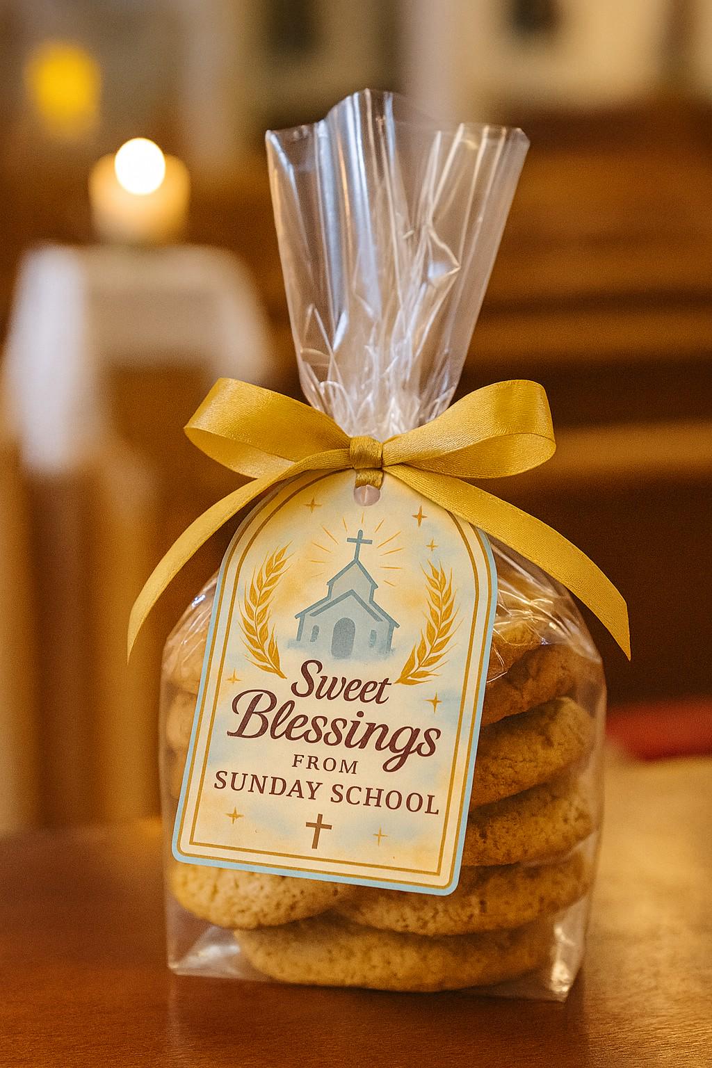 Sweet Blessings Gift Tags: Sunday School Favor Labels (digital Download ...