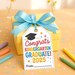 Kindergarten Graduation Gift Tags Printable, Class of 2025, Congrats ...