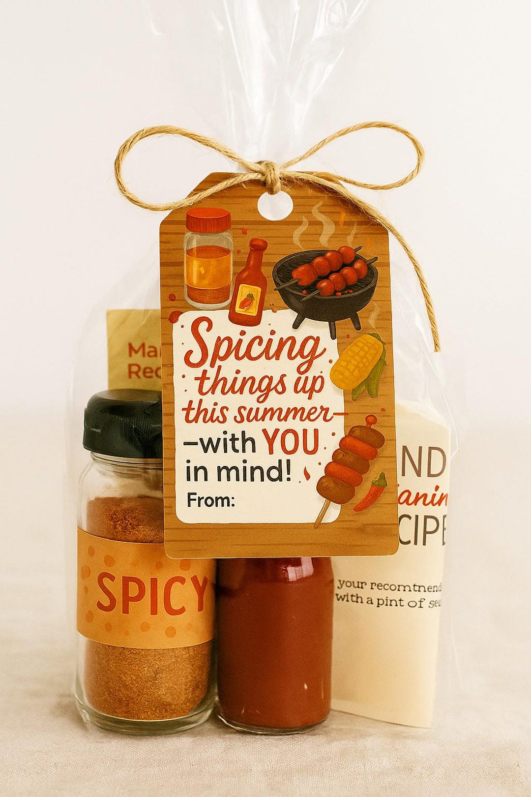 BBQ Gift Tags: Spicy Summer Cookout Favor Tags (instant Download) - Etsy