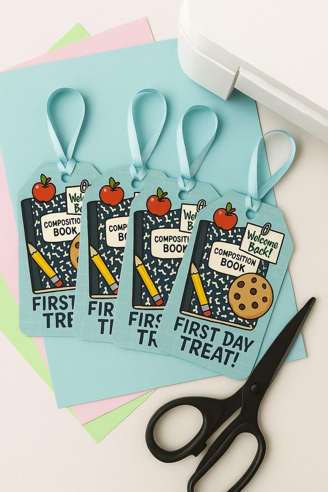 First Day of School Tags - Printable Welcome Back Treat Label With ...