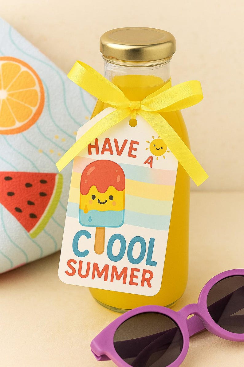 Have a Cool Summer Gift Tag Printable – Cute Popsicle End of School ...