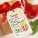 Christmas Popcorn Gift Tags: Printable Holiday Favor Labels (JPG ...