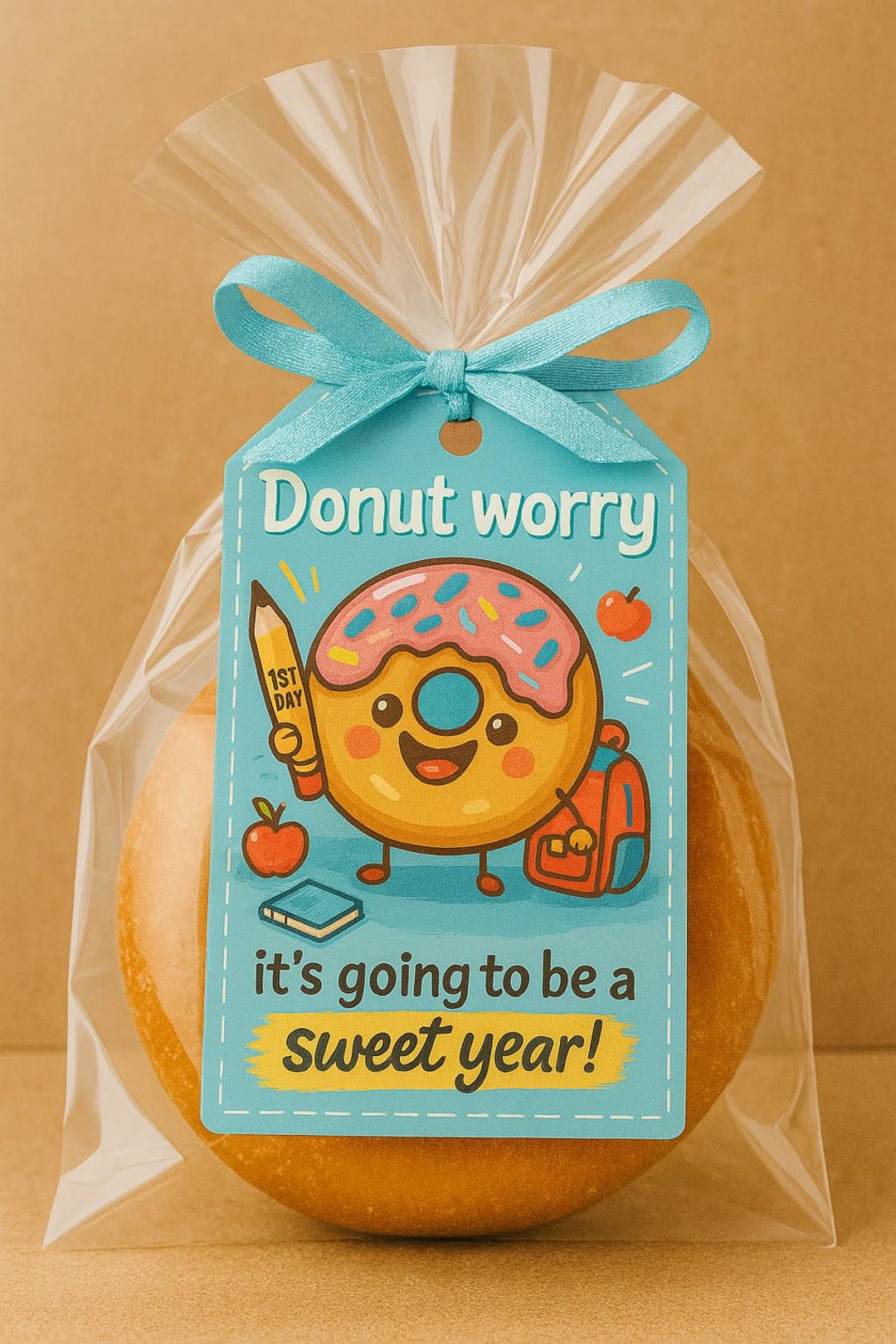 Donut Worry Tag | First Day of School Favor Tags | Back to School ...