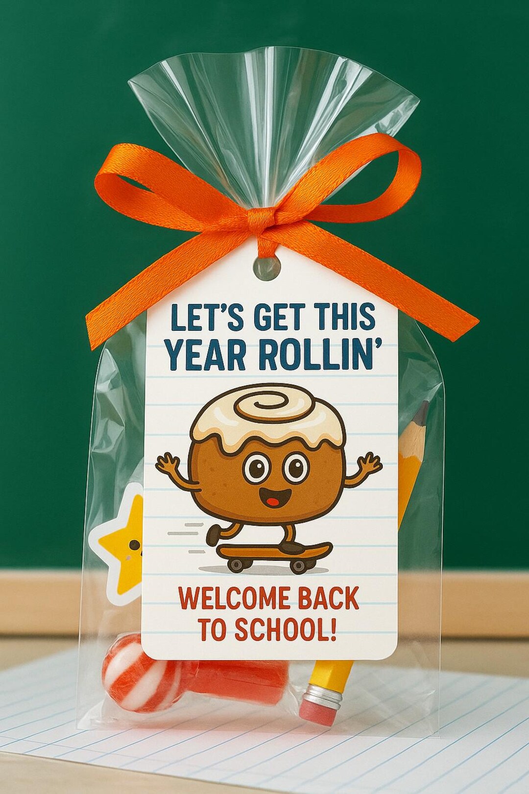Back to School Gift Tags – “let’s Get This Year Rollin’” Cinnamon Roll ...