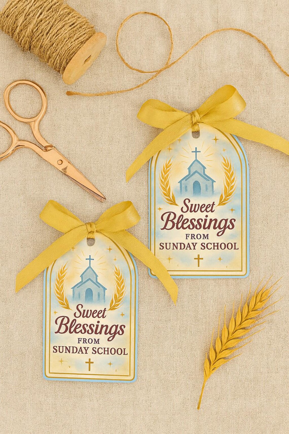 Sweet Blessings Gift Tags: Sunday School Favor Labels (digital Download ...