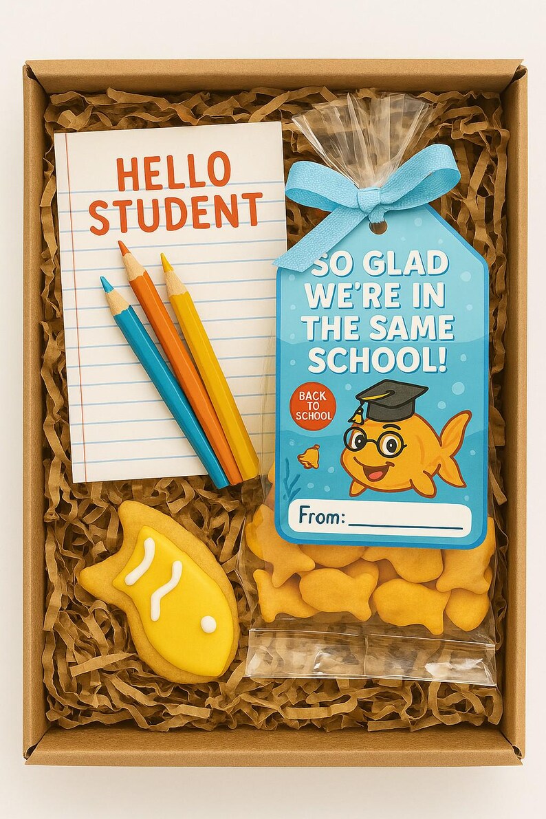 Back to School Gift Tags Printable - so Glad We're in the Same School ...