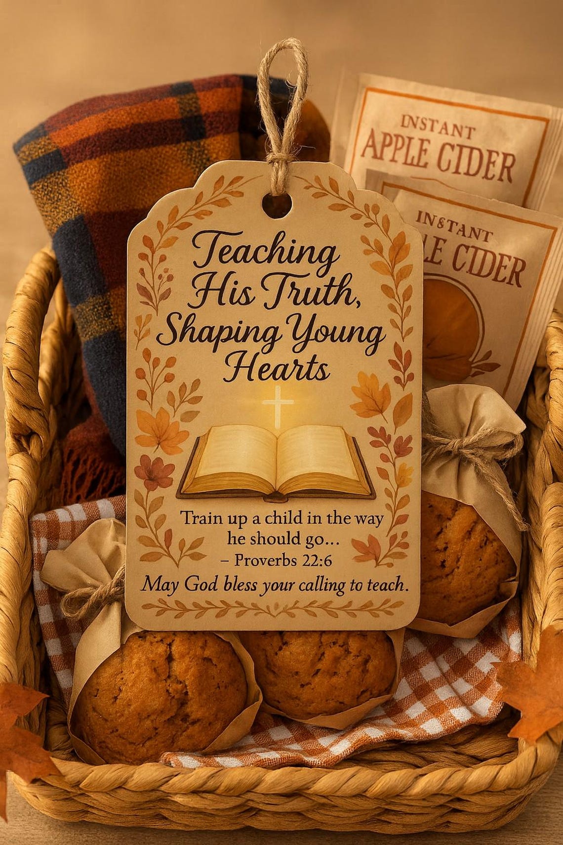 Christian Teacher Appreciation Gift Tags: Bible Verse Printable (JPG ...