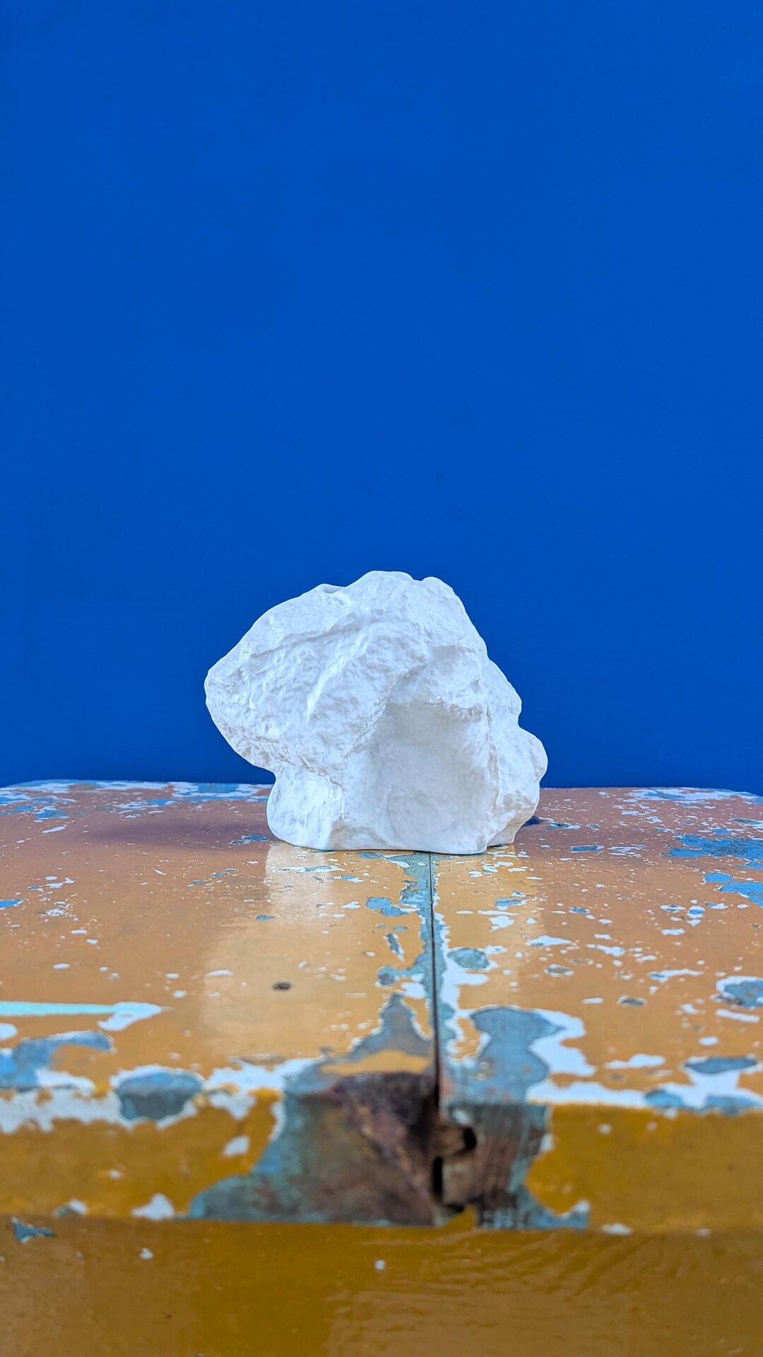 KPM Bavaria Vintage Rock Texture Modernist Vase, White Biscuit ...