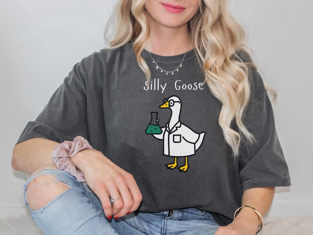 Cute Silly Goose Science Club Comfort Colors Shirt, Back to School ...