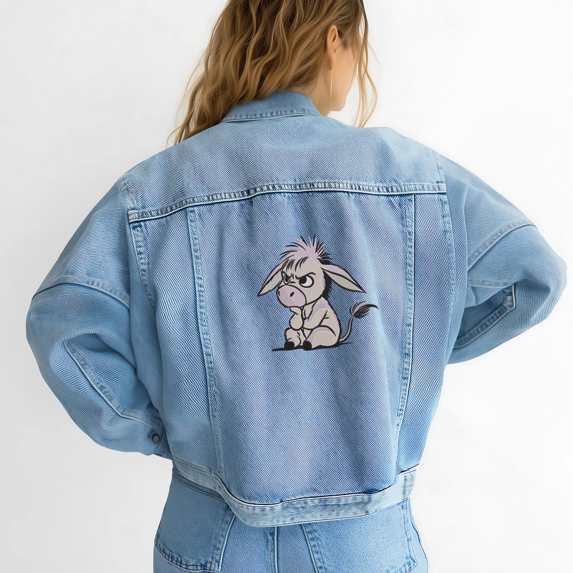 Grumpy Donkey Embroidery Design, Animal Embroidery Design, Machine ...