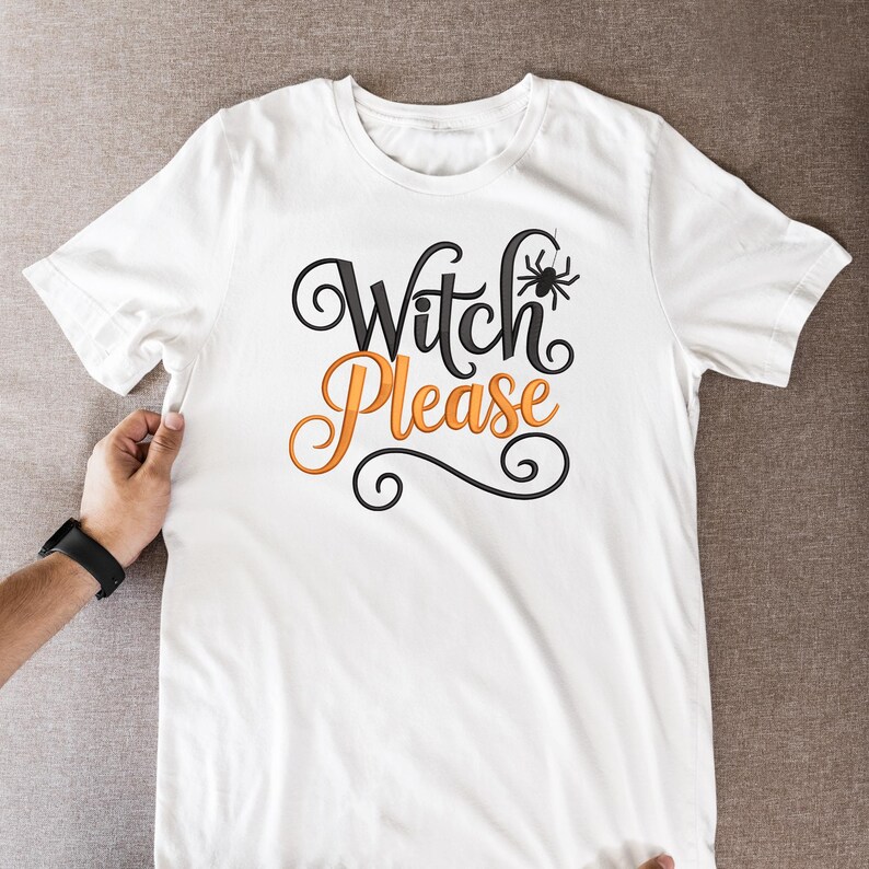 Witch Please Embroidery Design, Funny Halloween Lettering Machine ...