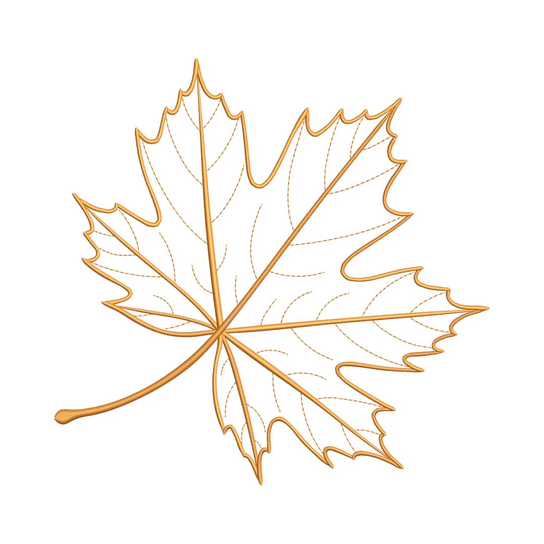 Autumn Maple Leaf Embroidery Design, Machine Embroidery Design, Maple ...