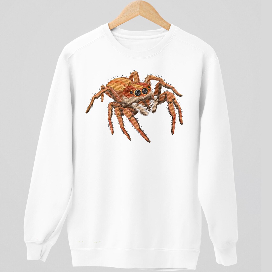 Realistic Jumping Spider Embroidery Design, Jumping Spider 3D ...