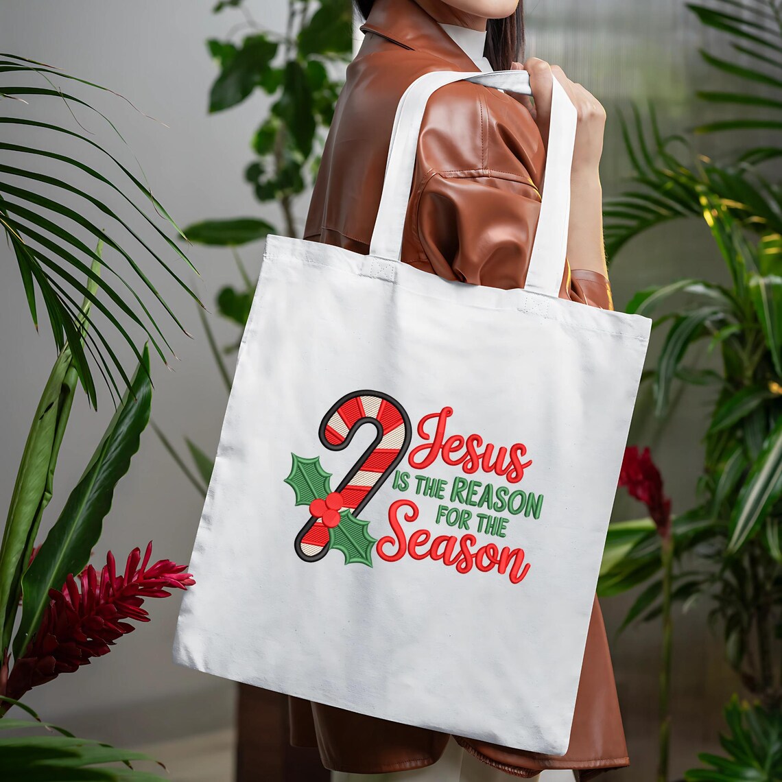 Jesus Reason for Season Holiday Embroidery Design, Religious Christmas ...