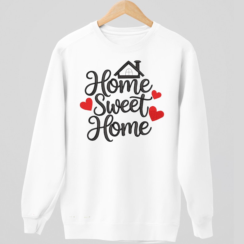 Home Sweet Home Embroidery Design, Machine Embroidery Design, Home ...