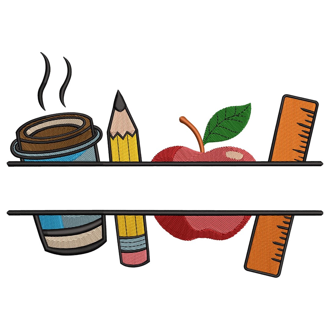 Teacher Name Tag Embroidery Design, School Machine Embroidery File ...