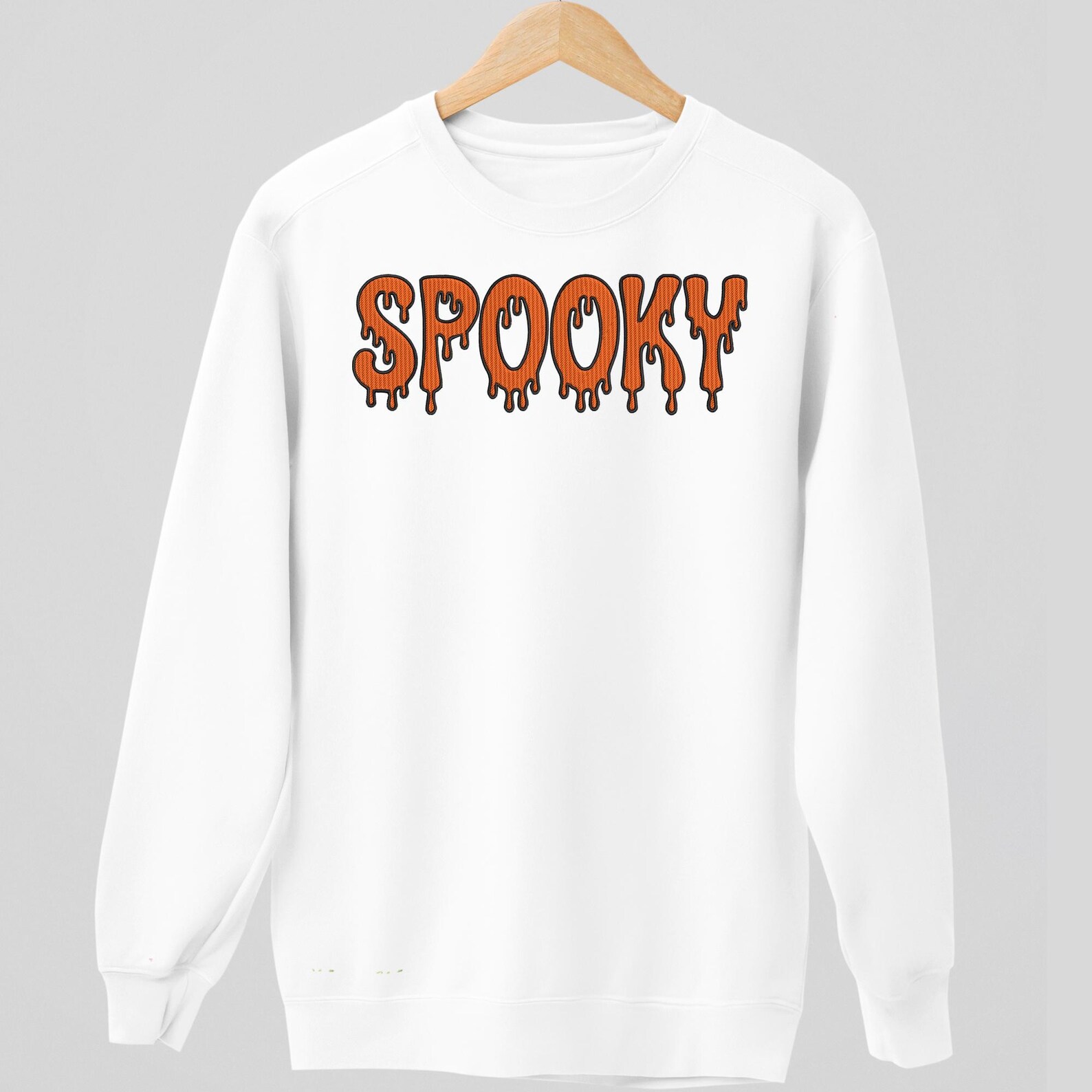 Spooky Embroidery Design, Dripping Horror Halloween Letters Machine ...