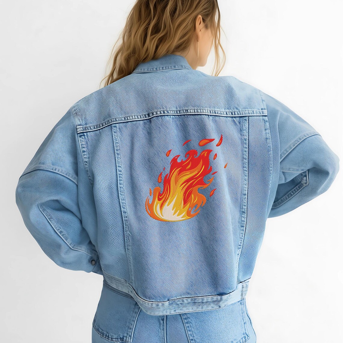 Fire Flame Embroidery Design, Flame Silhouette Embroidery File, Mini ...