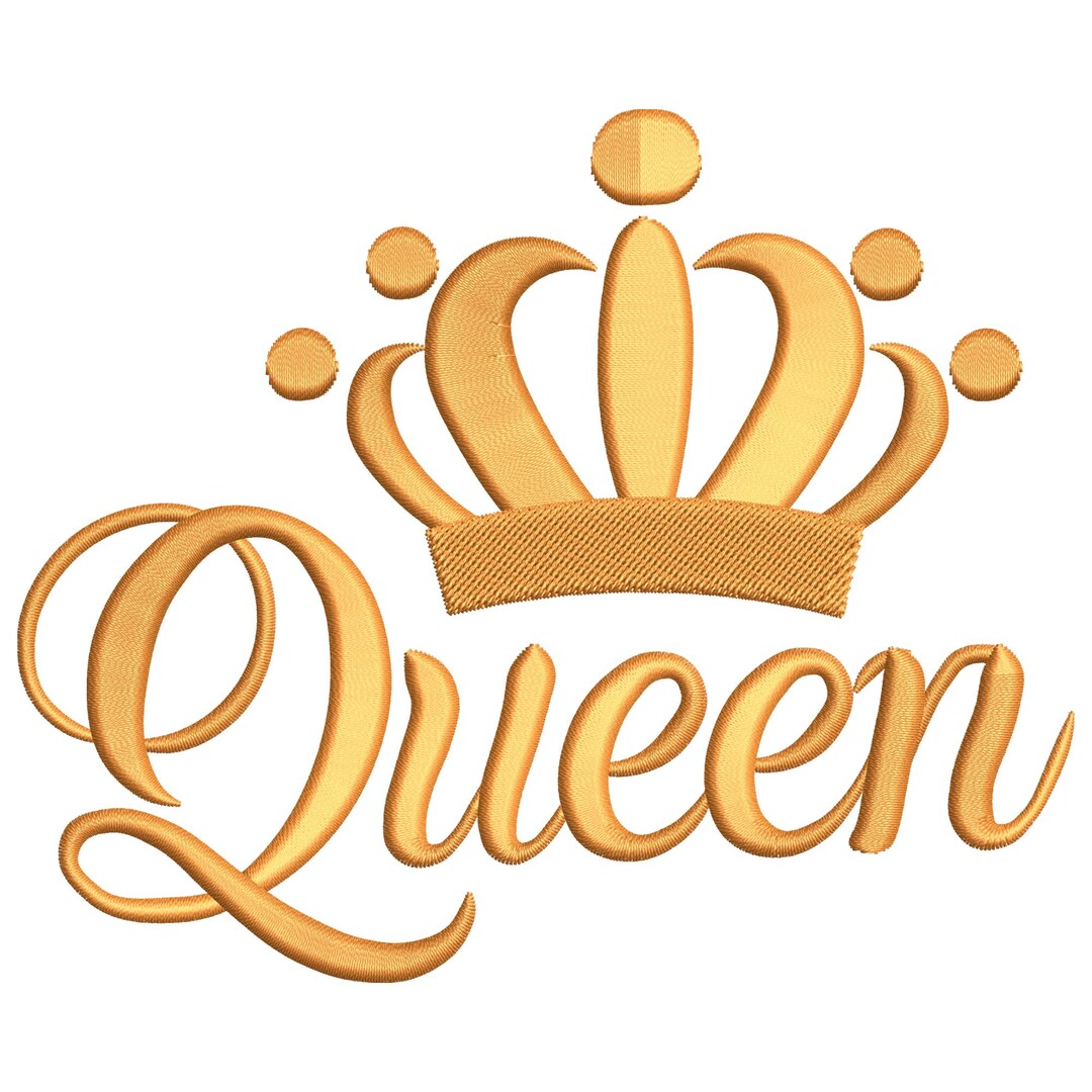 Queen Crown Embroidery Design, Royal Crown Machine Embroidery File ...