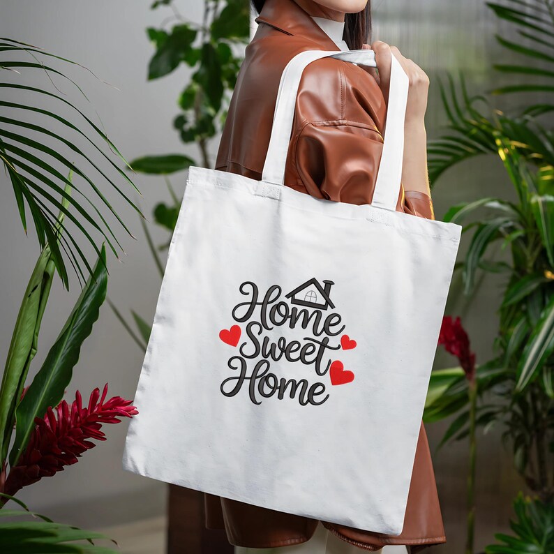 Home Sweet Home Embroidery Design, Machine Embroidery Design, Home ...
