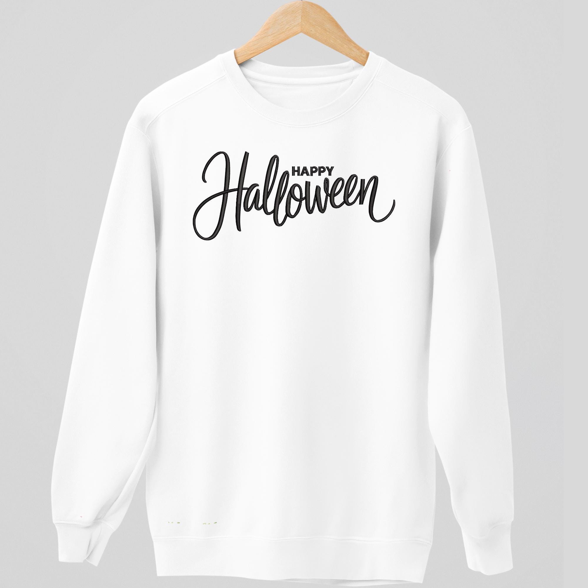 Happy Halloween Embroidery Design, Festive Holiday Machine Embroidery ...