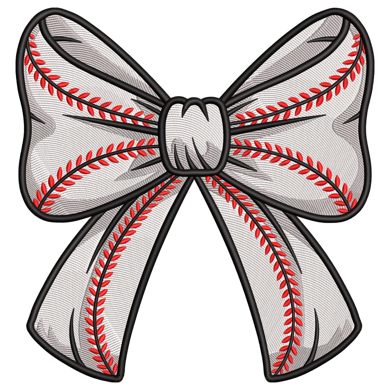 Baseball Bow Embroidery Design, Sports Game Day Embroidery Files ...