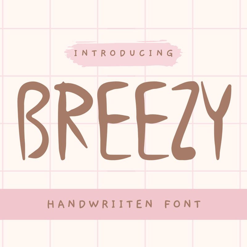 Breezy Bowl Font - Etsy