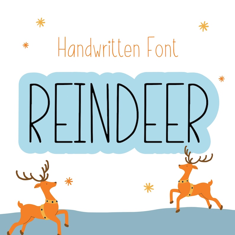 Reindeer Handwritten Font | Thin Script for Planner, Journal & Greeting ...