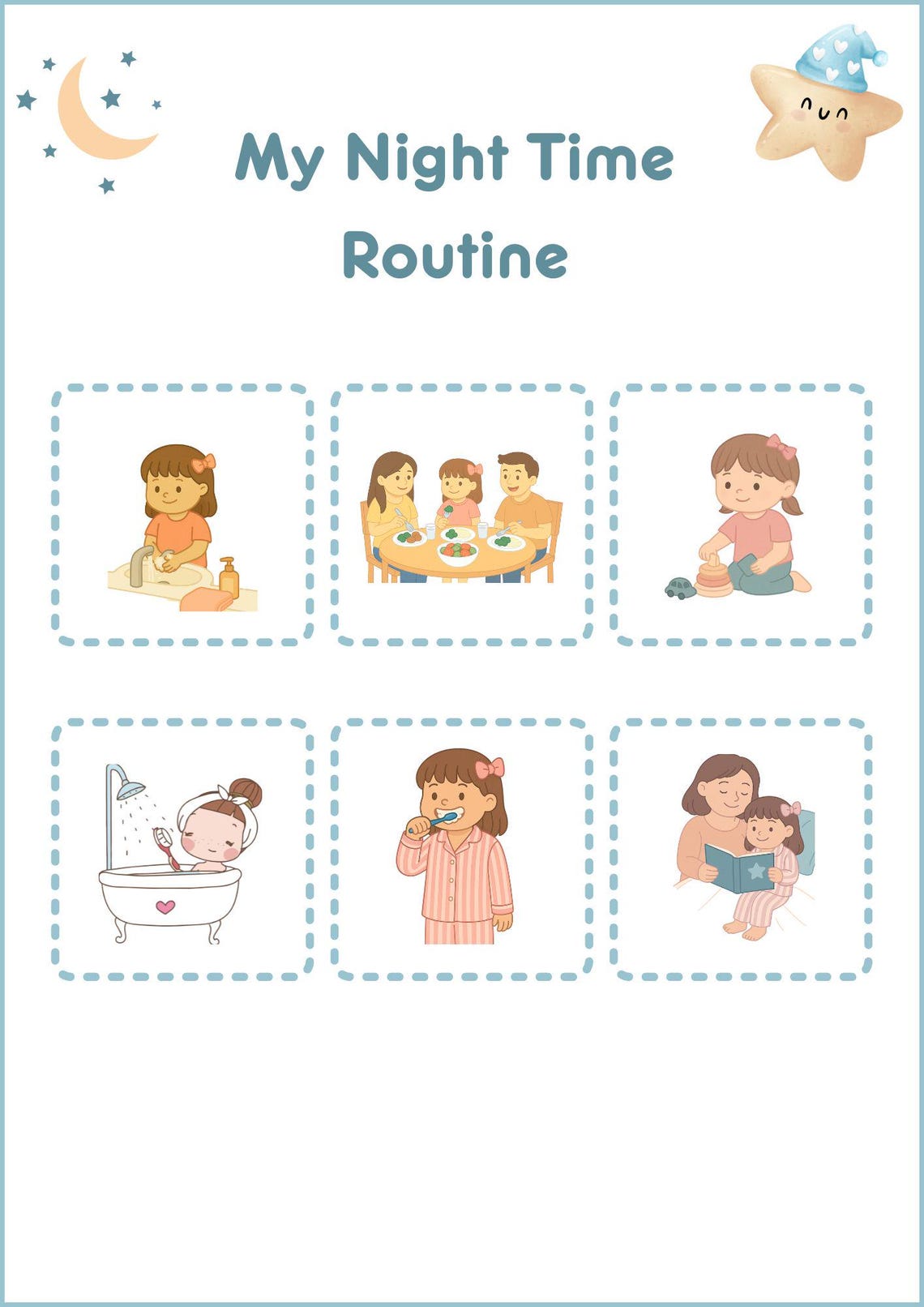Bundle Baby and Toddler Routine Chart - Morning & Evening Charts for ...